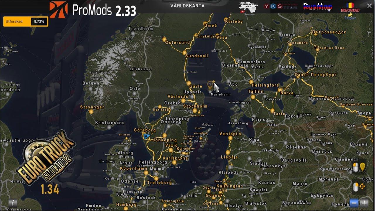 Promods Big Map Setup with Background v1.22 1.34 - Modhub.us