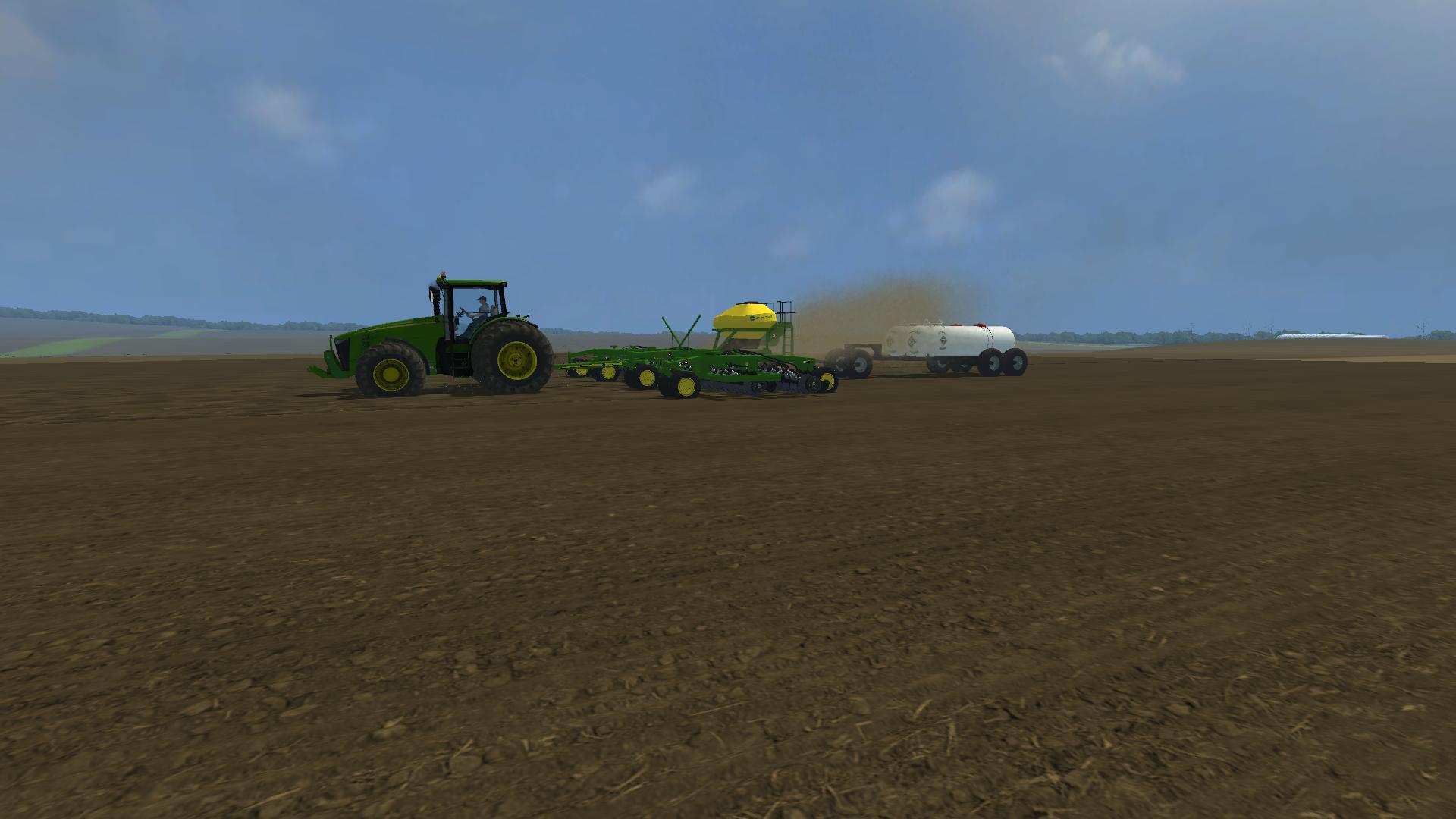 John Deere Air Seeding Equipment On Trailers