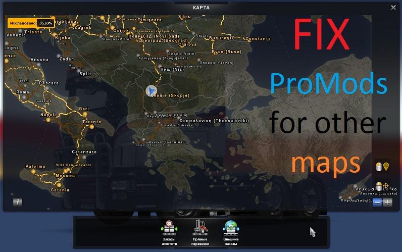 Promods 220 Italymap V20 Fix Map Mod Euro Truck Trailers » Page 7